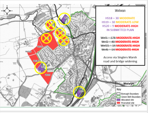 Local Plan – Map of Welwyn sites | Welwyn Planning & Amenity Group